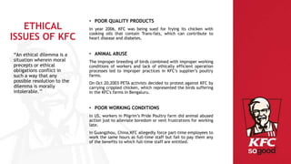 Casestudy on KFC through the lens of Proffesional ethics and values | PPTX