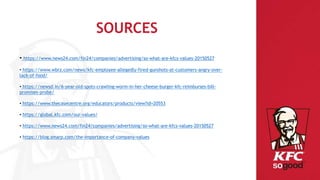 Casestudy on KFC through the lens of Proffesional ethics and values | PPTX
