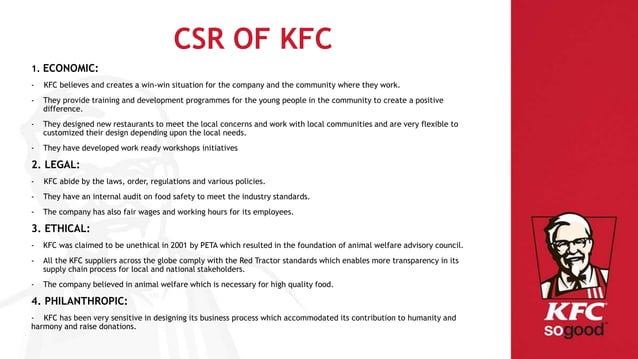Casestudy on KFC through the lens of Proffesional ethics and values | PPTX