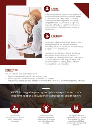 Case study - KYC Refresh | PDF | Financial Regulation | Economy