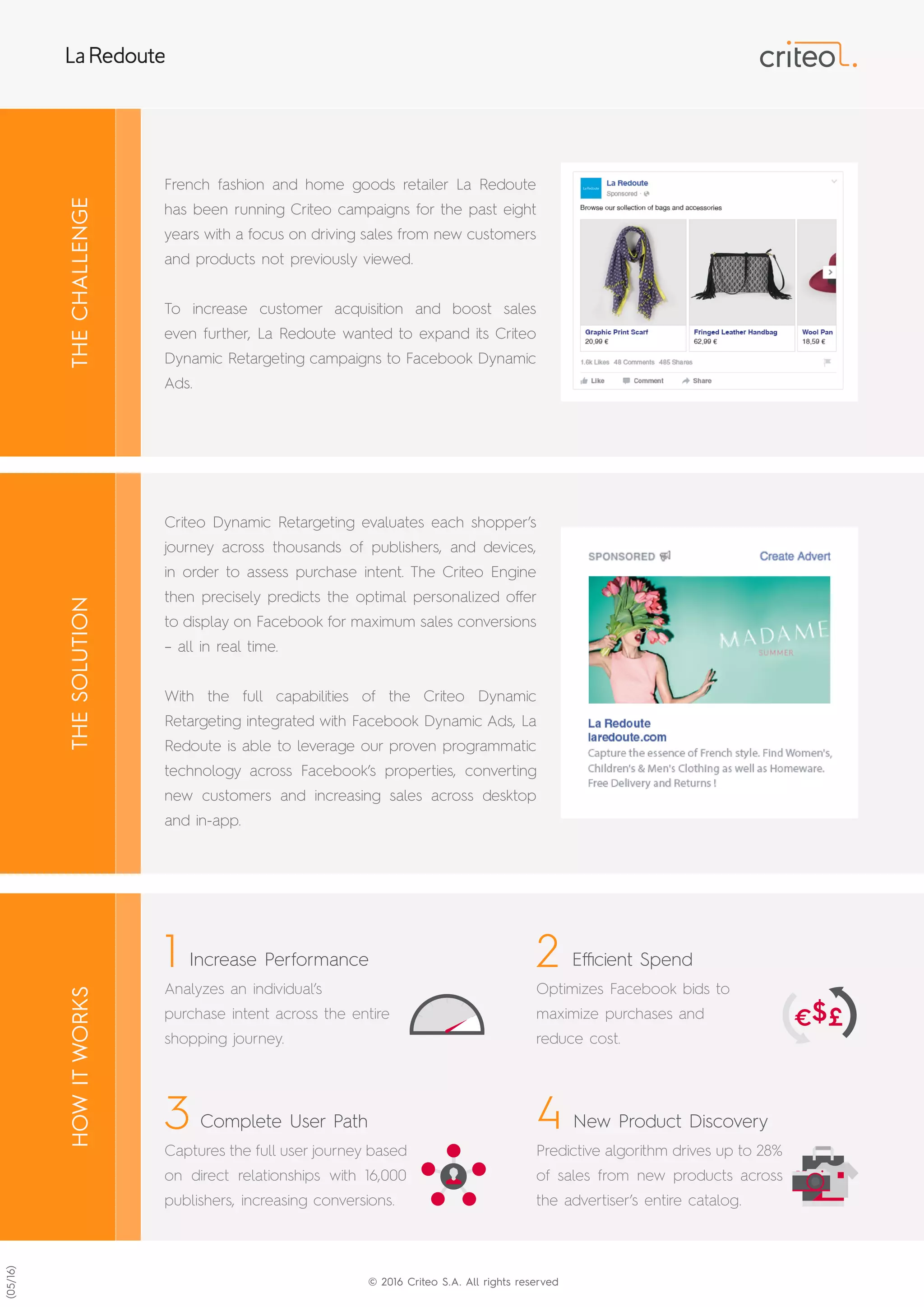 Case Study: Criteo Dynamic Retargeting with Facebook | PDF
