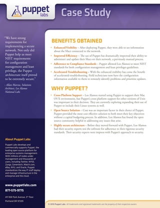 Los Alamos Puppet Case Study | PDF