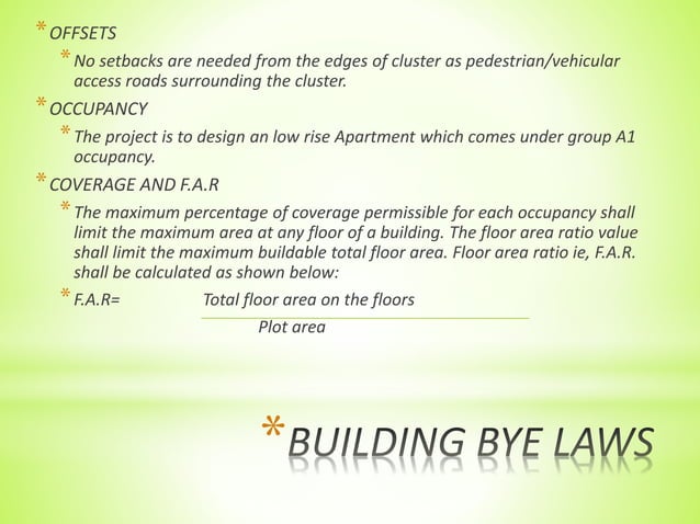 Case study low raise appartment | PPTX
