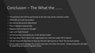 Case study Migration to Office 365 from SharePoint 2010 css19 | PPTX