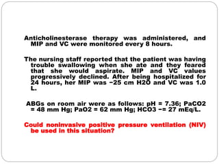 Case study myasthenia gravis | PPTX