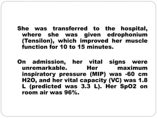Case study myasthenia gravis | PPTX