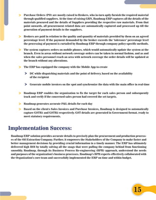 Case study Oil manufacturing | PDF
