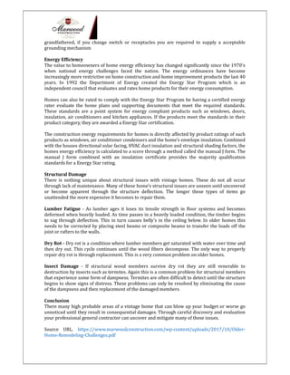 Case Study - Older Home Renovation Challenges in Houston | PDF