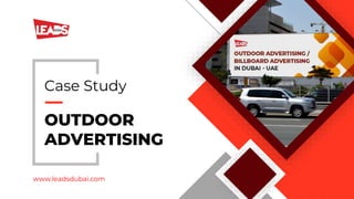 Outdoor advertising Case Study | PPTX