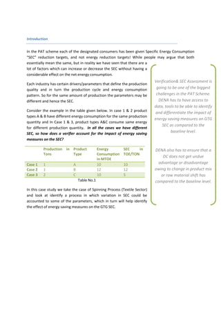 Case Study | Normalization in Textile Sector | PAT Scheme | PDF