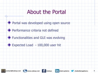 Performance Testing of eLearning Portal- A case study by Oak Systems ...