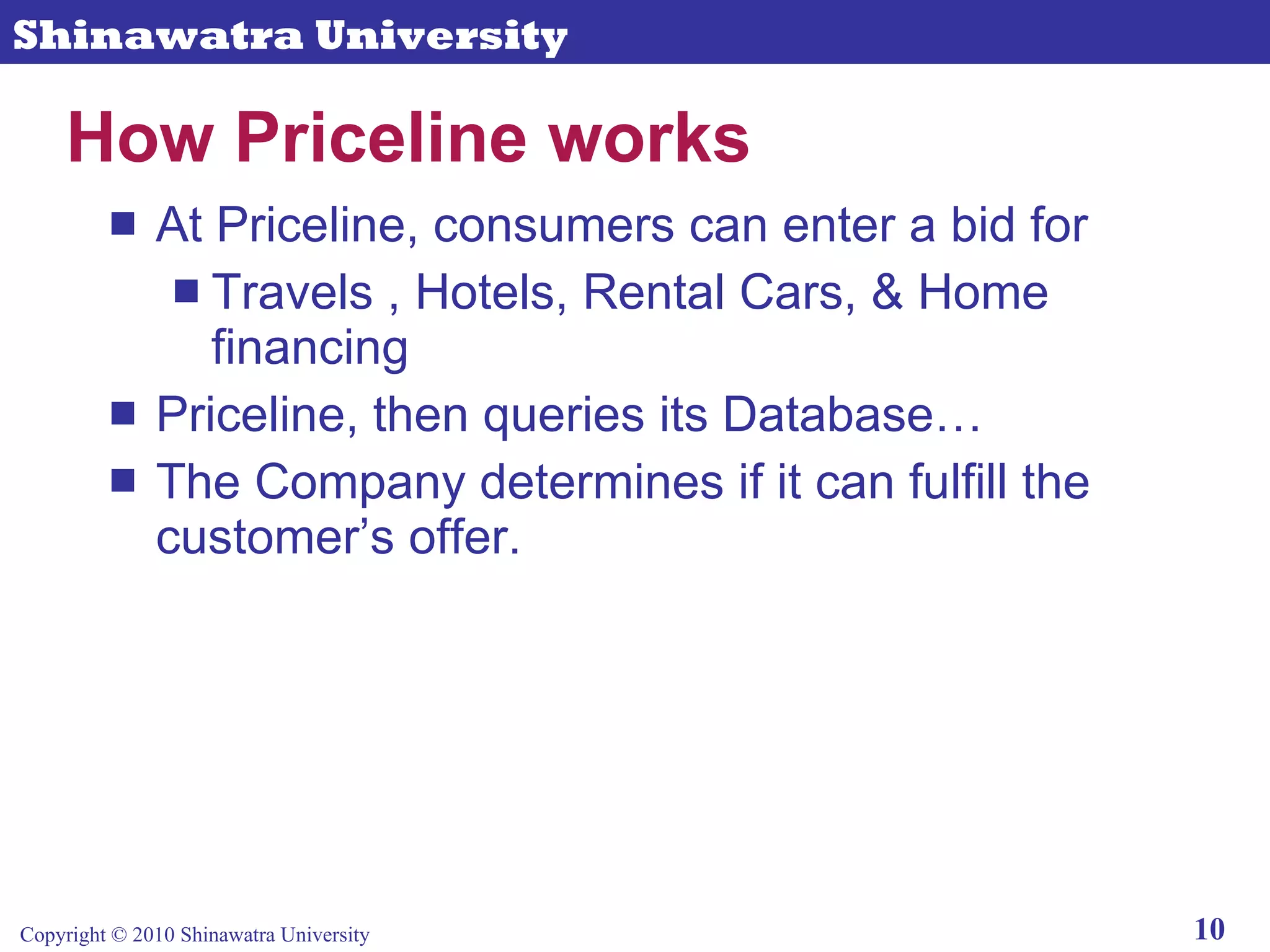 Case study priceline.com (from takow) | PPT