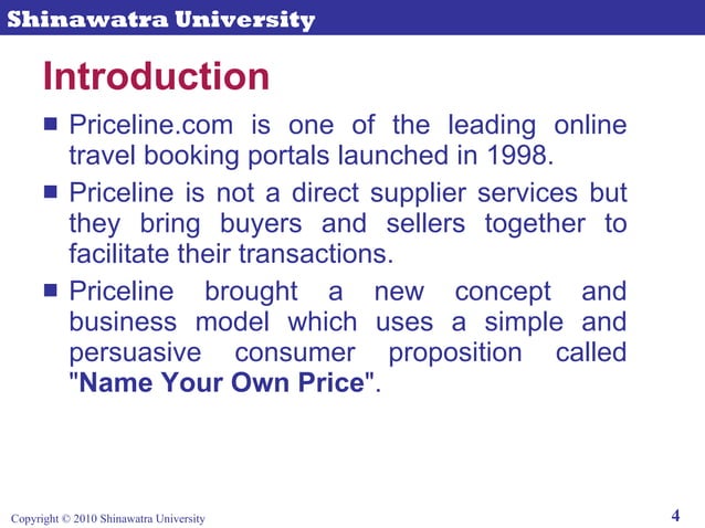 Case study priceline.com (from takow) | PPT