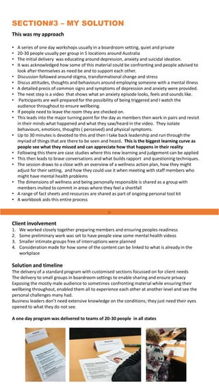 Case study - Workplace wellbeing - Mental health in the workplace ...