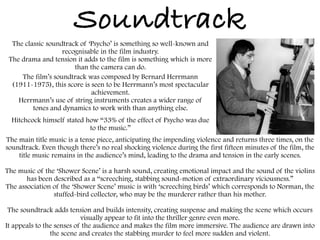 Case Study: Psycho | PDF | Soundtracks, TV and Showtunes | Music