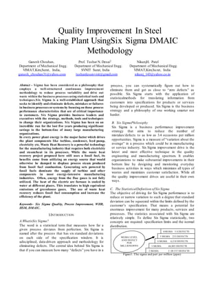 Case study quality improvement in steel making plant using six sigma ...