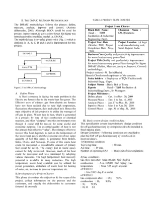 Case study quality improvement in steel making plant using six sigma ...