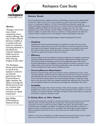 Rackspace Case Study | PDF