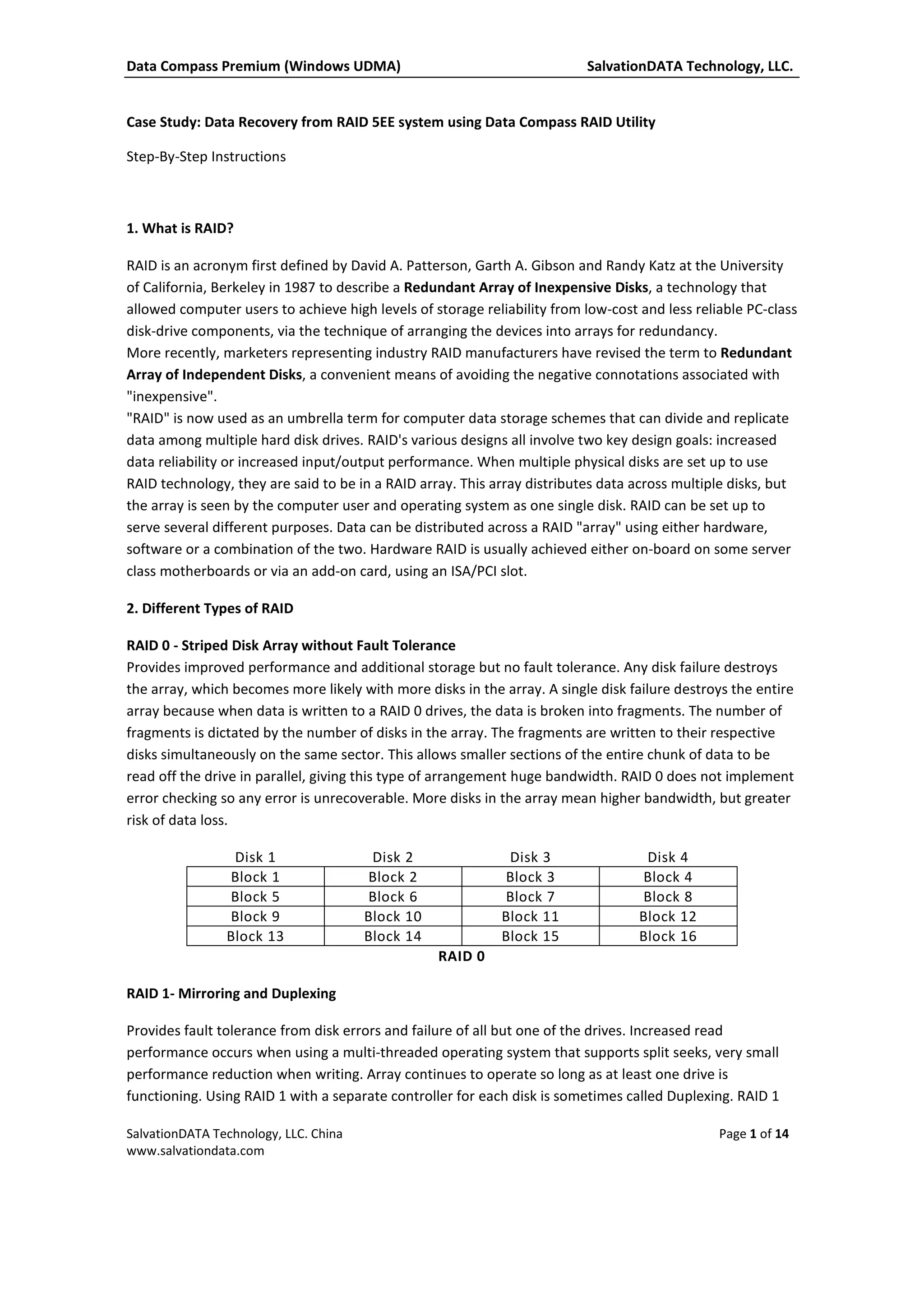 Case Study Raid Utility Guideline | PDF