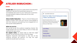 Restaurant advertising in Dubai | Restaurant advertising Case Study | PPTX