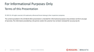 Case Study: Rogers Communications Integrates CA API Management and CA ...