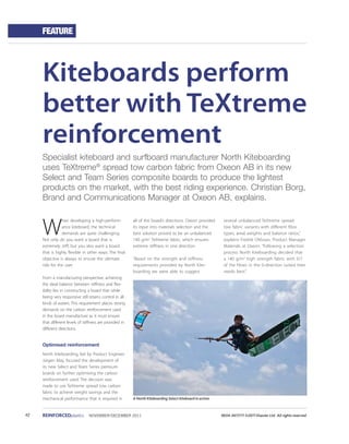 Case study - Kiteboards perform better with TeXtreme® reinforcement | PDF
