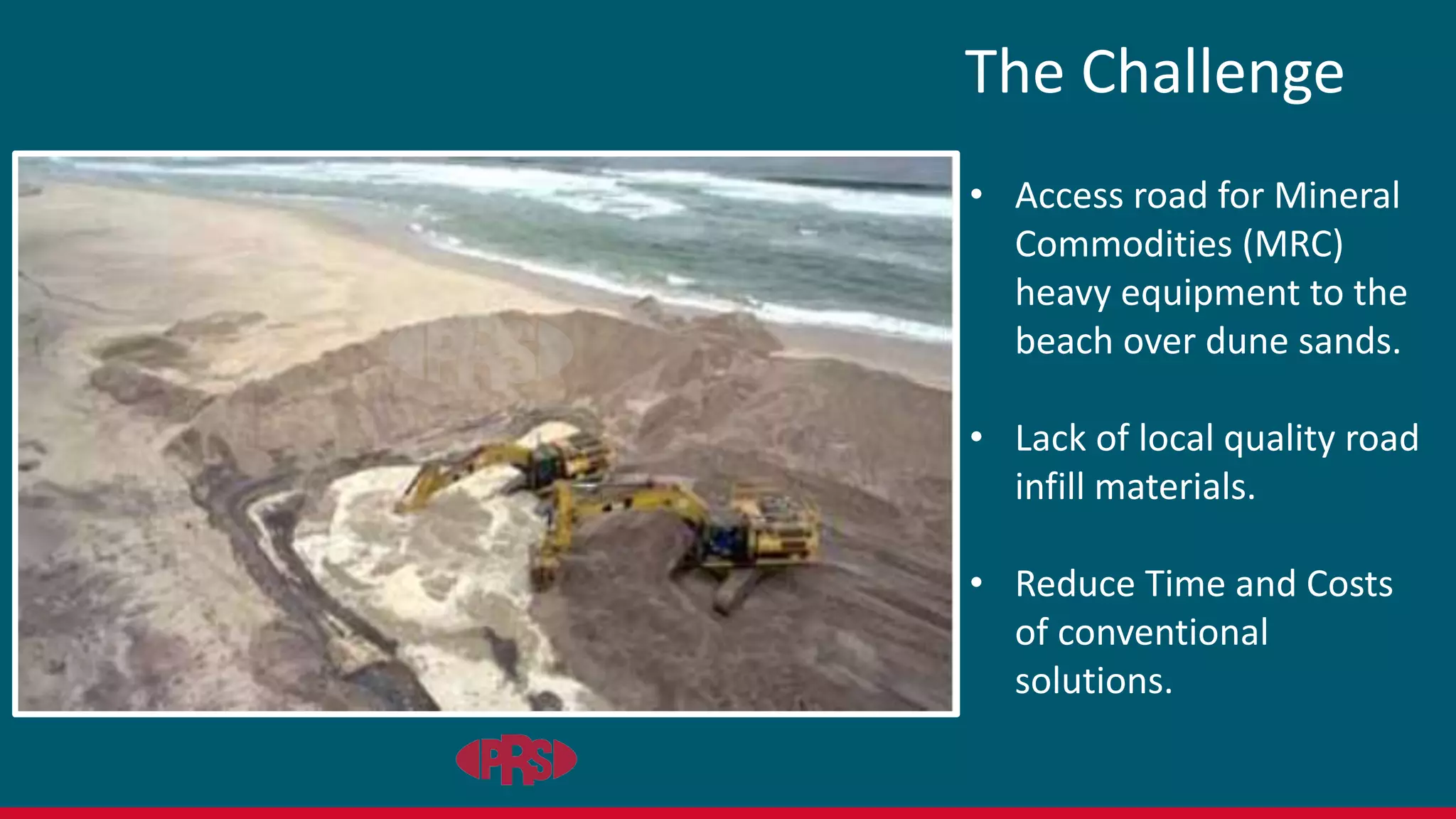 Sand Access Road for mining - South Africa | PPTX