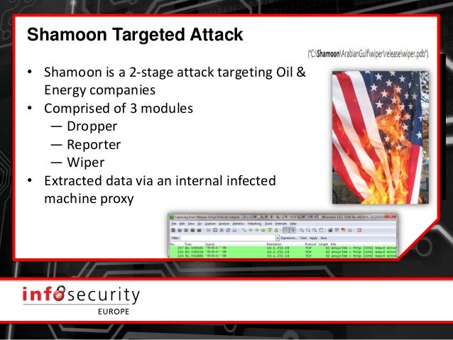 Infosecurity Europe 2014 Case Study: Shamoon, a two stage targeted a…