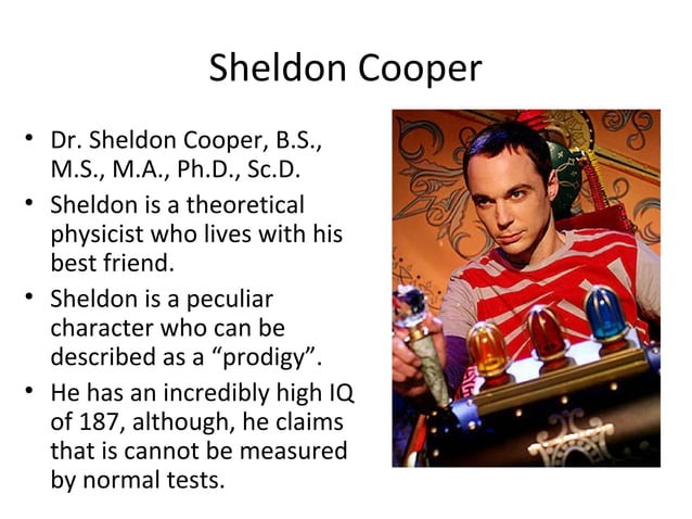 Case study - Sheldon Cooper | PPT