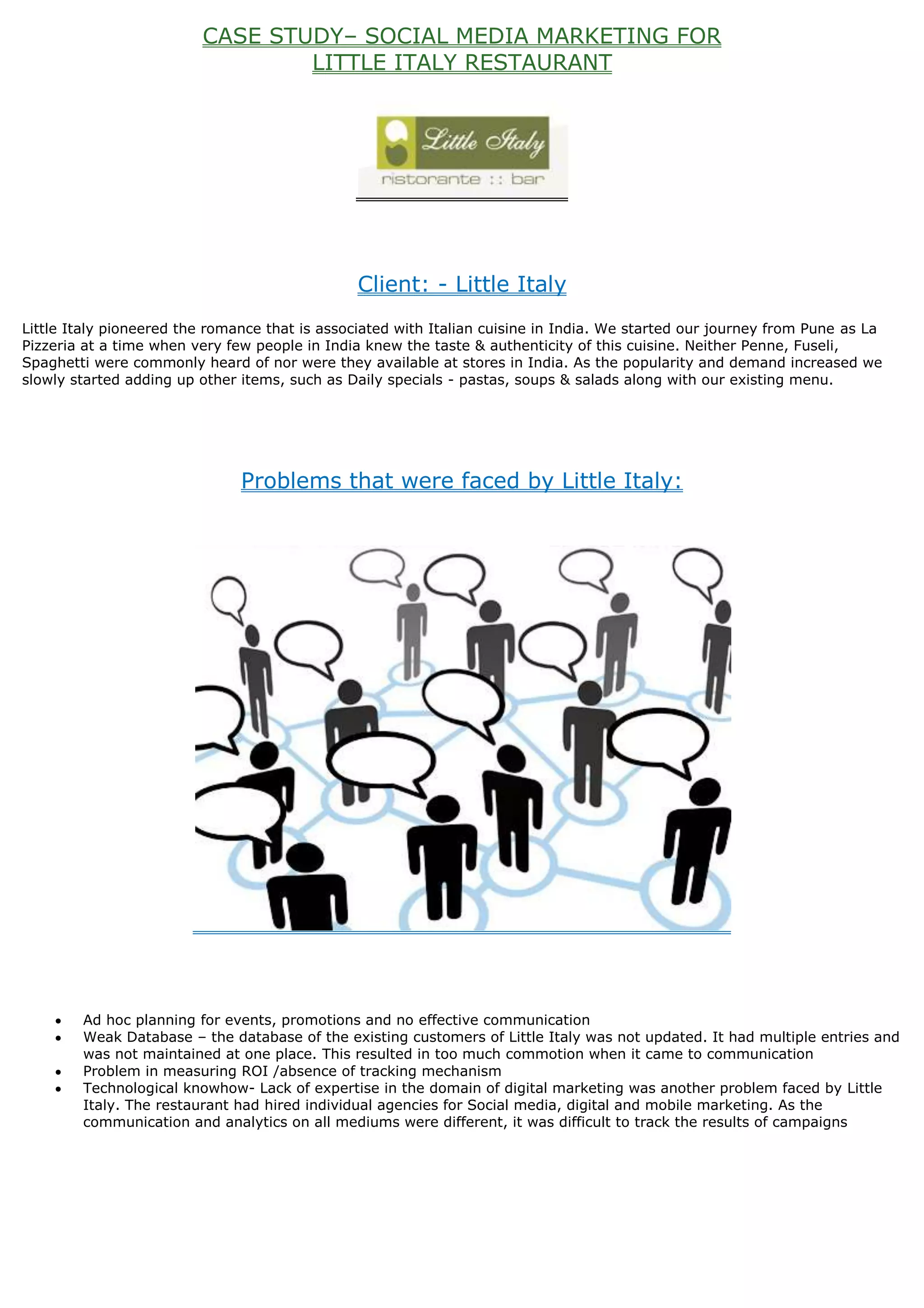 Case study - Social Media Marketing | PDF