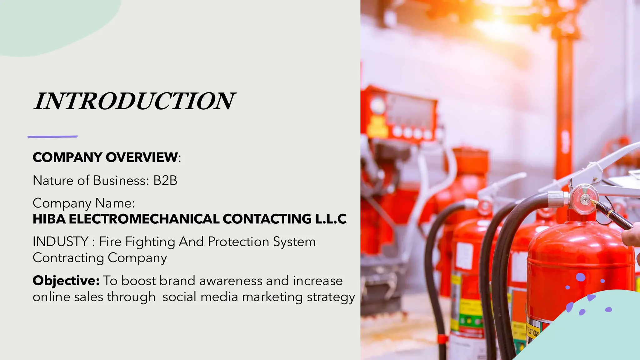 Hiba Fire Protection Companies case study report | PPT