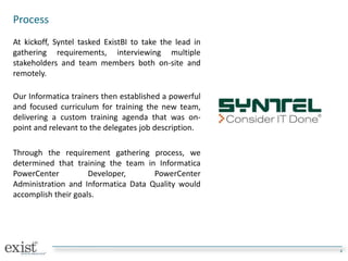 Informatica Training Case Study: PowerCenter, Administration and Data ...