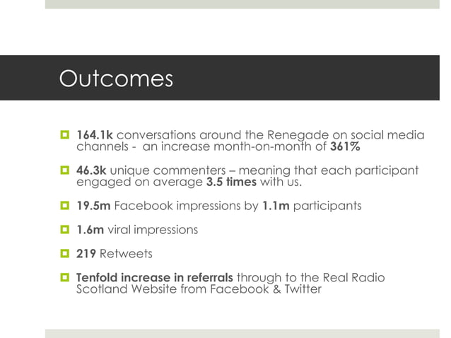 Case study - the real radio renegade - scotland | PPTX
