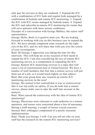 Case Study - United General Hospital ICU Expansion Case Study Over.docx