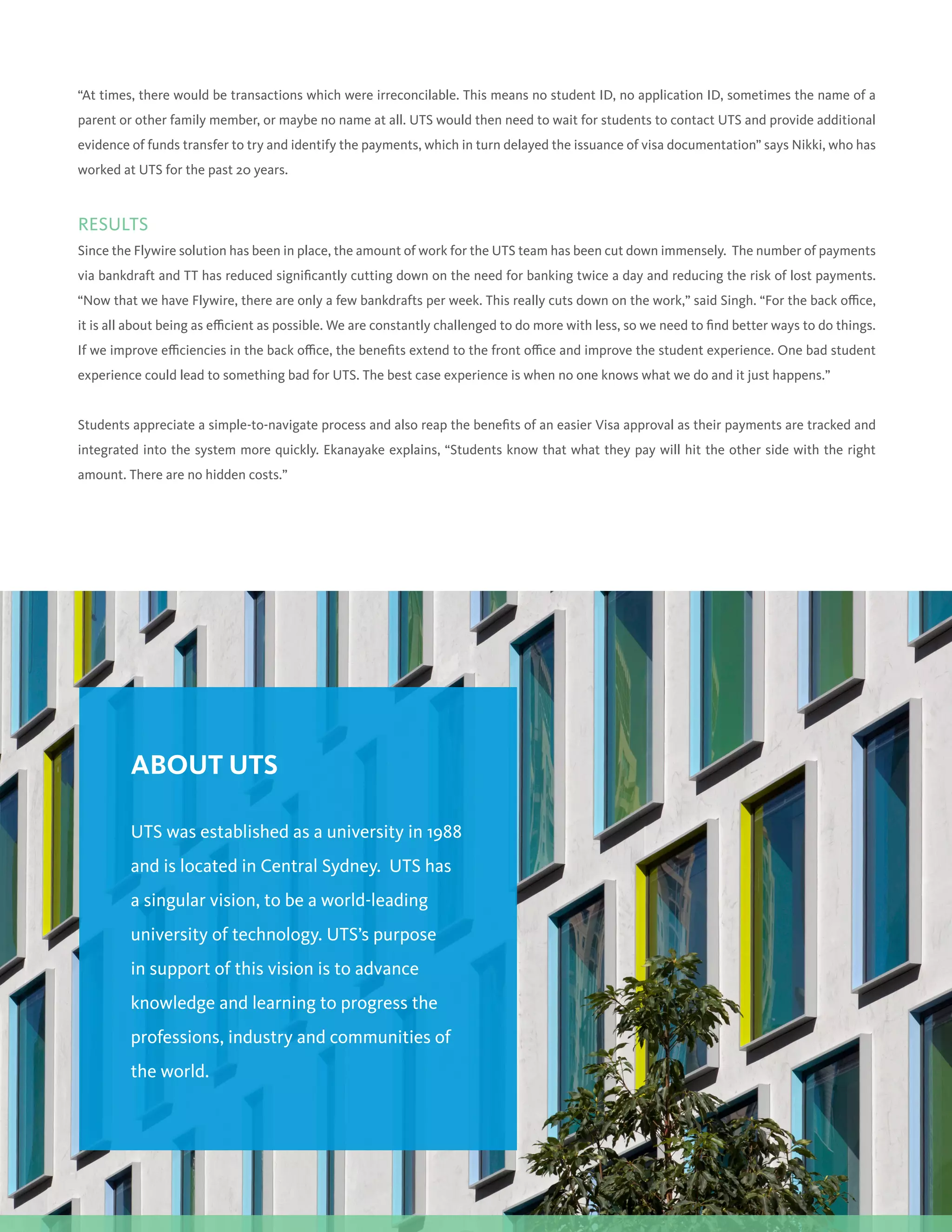 CASE STUDY: University of Technology Sydney | PDF