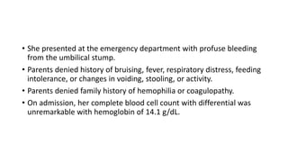 Case Study - Vitamin K Deficiency Bleeding Disorder (HDN) | PPTX