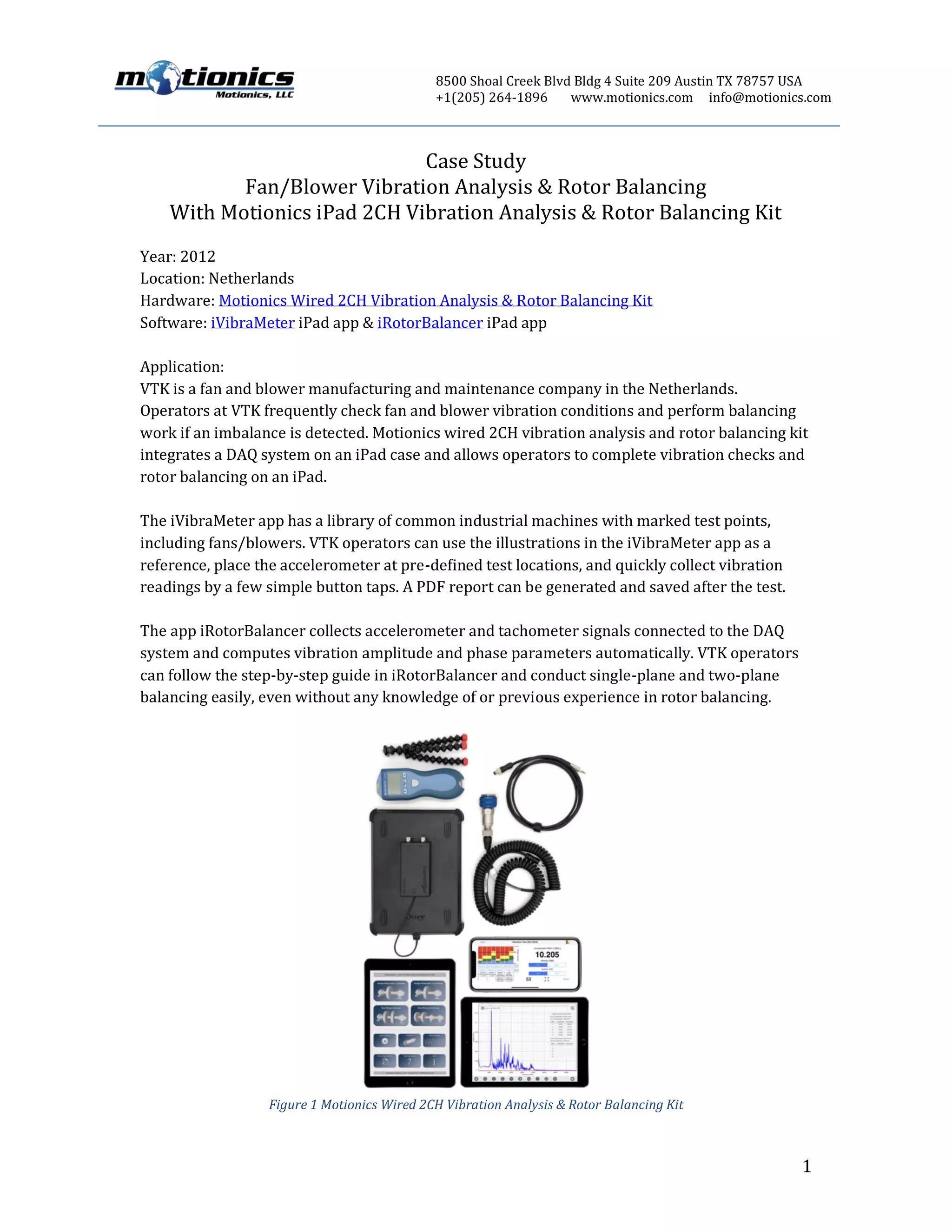 Case Study - VTK Fan/Blower Vibration Analysis & Rotor Balancing w ...