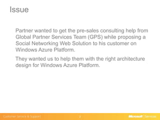 Case study - Windows Azure Platform | PPTX