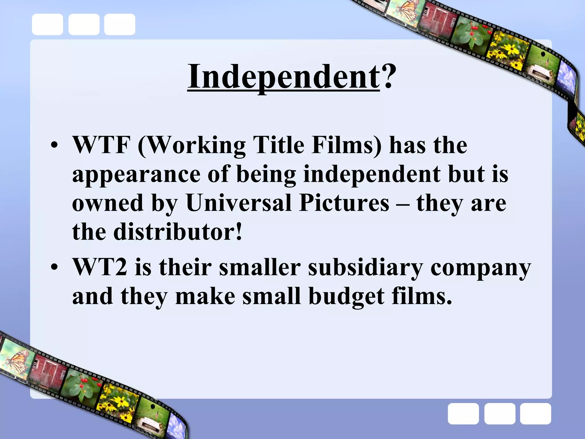 Case study working title films | PPT