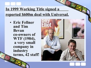 Case study working title films | PPT