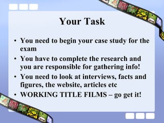 Case study working title films | PPT