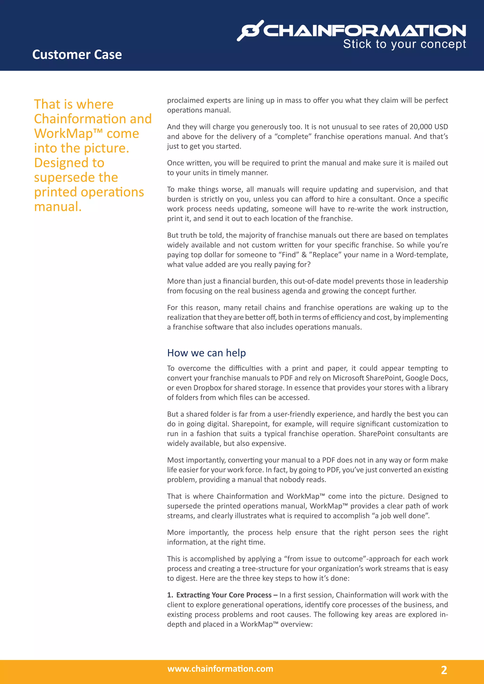 Case study: Using WorkMap™ Methodology For Improved Franchise ...