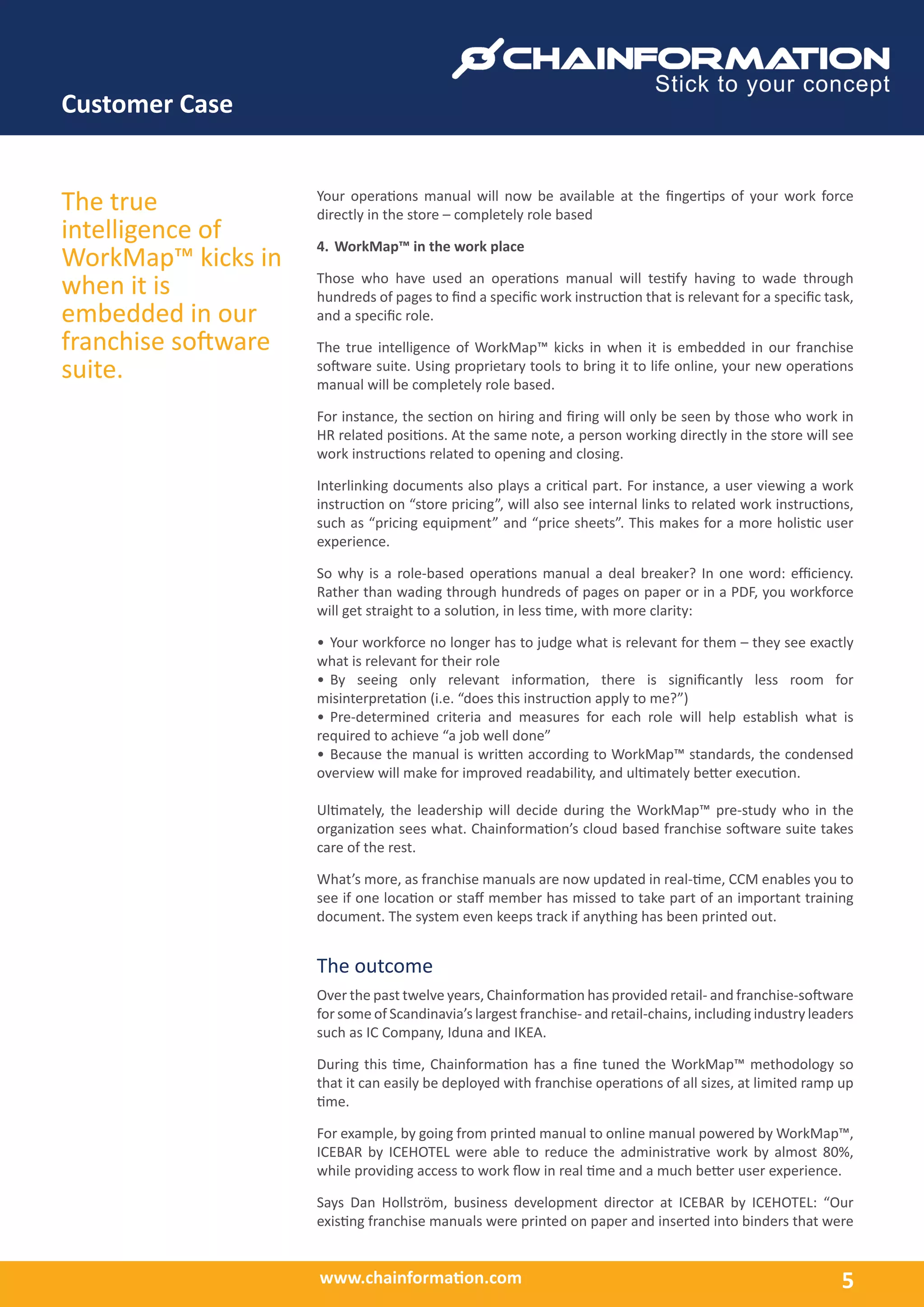 Case study: Using WorkMap™ Methodology For Improved Franchise ...