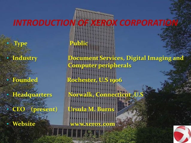 Case study xerox | PPTX | Business Accounting & Finance | Business