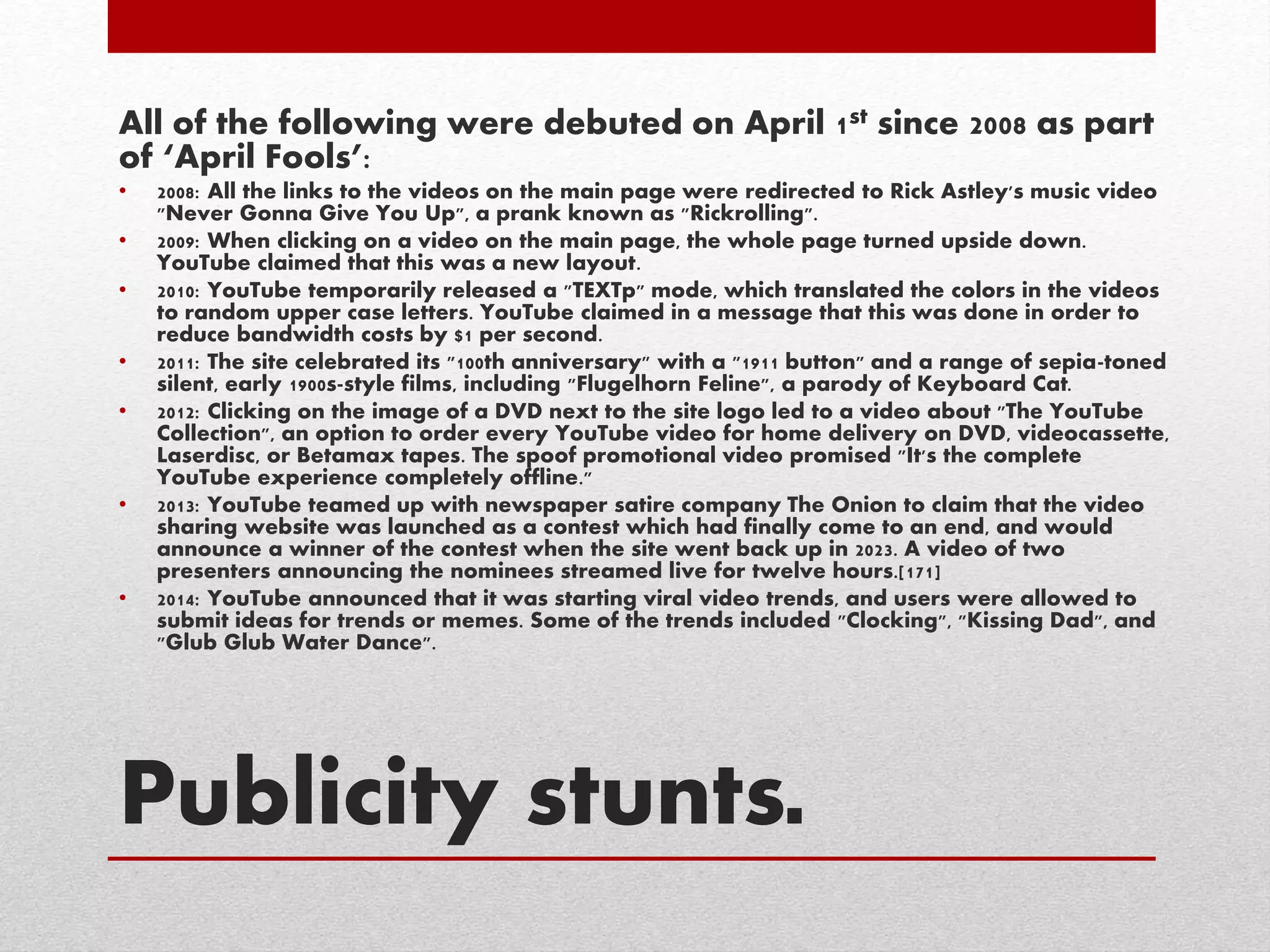 Case study - YouTube | PPTX