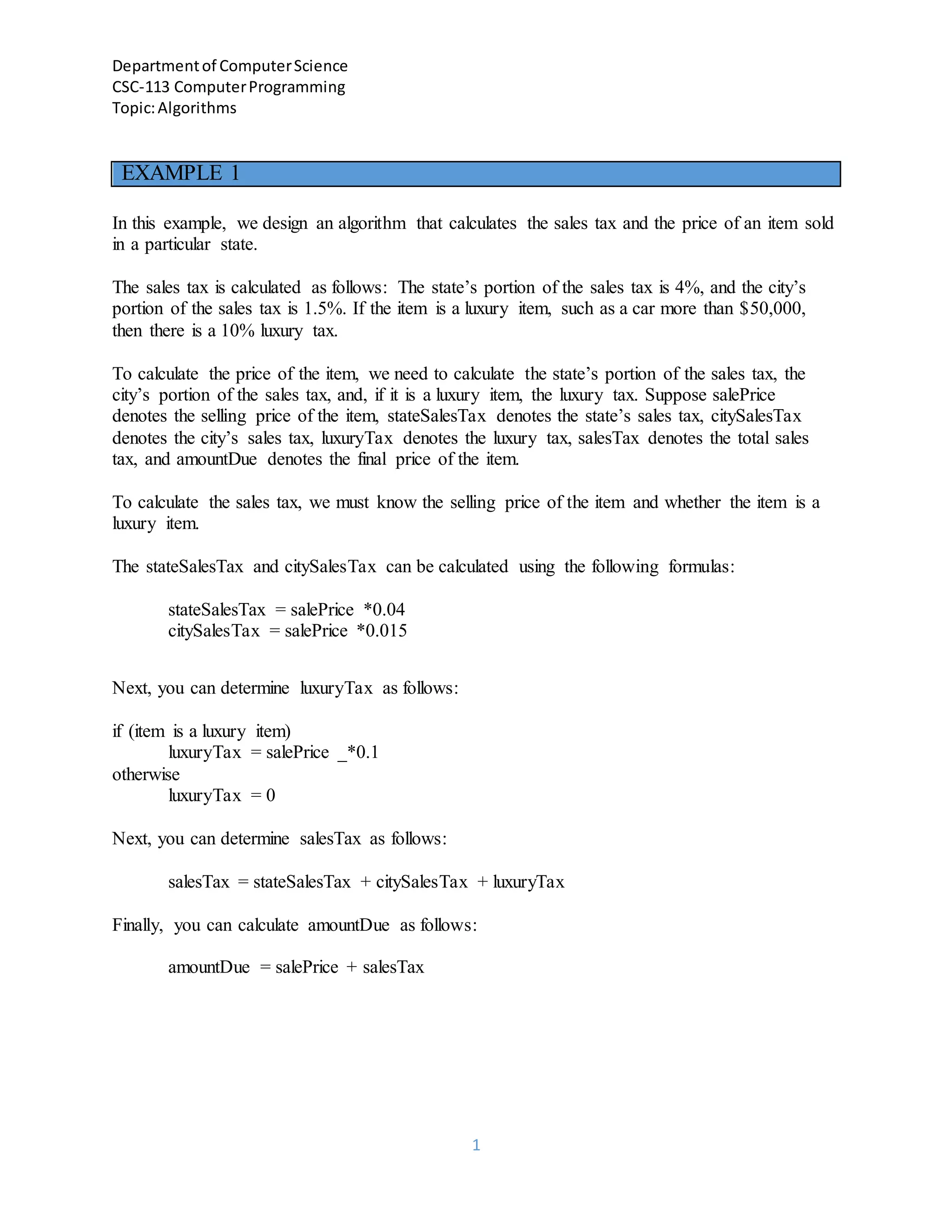 Casestudy 01 algorithms | PDF Casestudy 01 algorithms | PDF