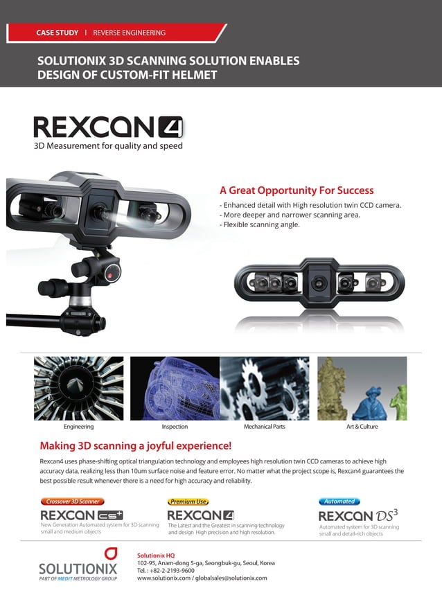 3D scanning solution enables design of custom fit helmet (Jorge Lorenzo ...