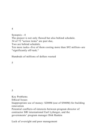 Case Study 0Dept. Homeland Security – Railhead Project1.docx