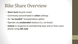 Bike Share Feasibility by GIS Analysis | PPT