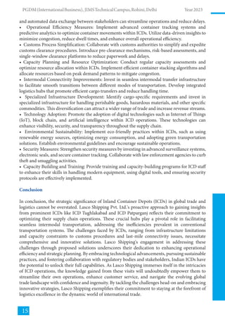 Case Study Inland Container Depot Supply Chain | PDF